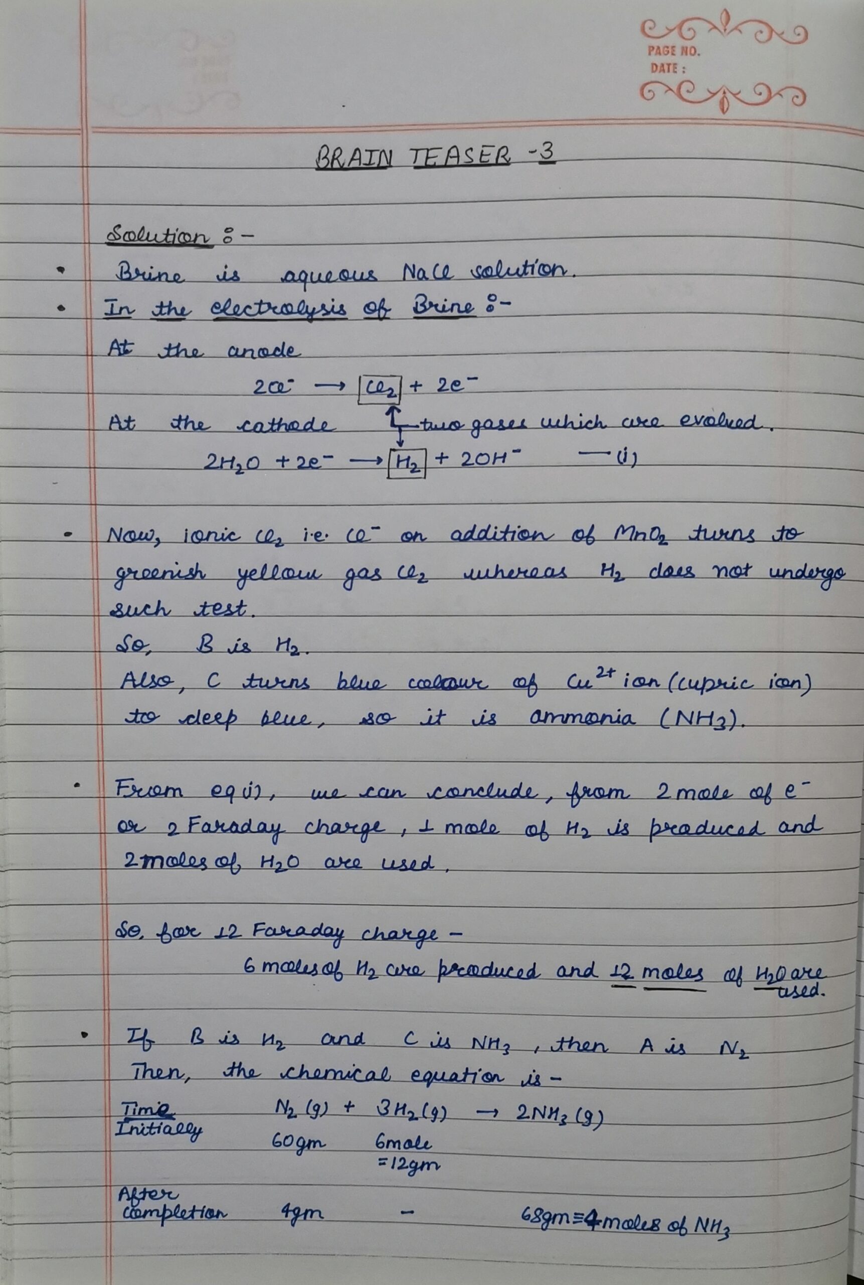 BRAIN TEASER-3 (CHEMISTRY) - Science ka Mahakumbh