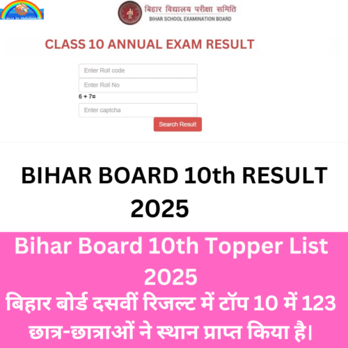 Bihar Board 10th Topper List 2025 - Science ka Mahakumbh