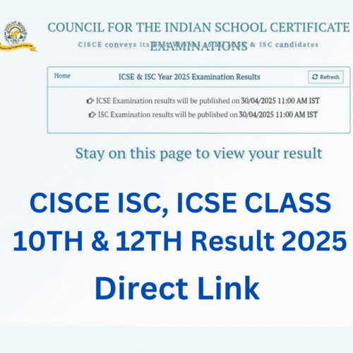 CISCE ISC, ICSE Result Direct Link 2025